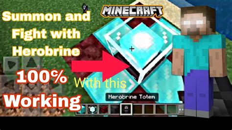 How To Summon Herobrinein Minecraft YouTube