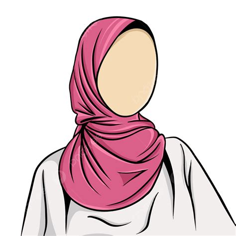 Hijab 여자 손으로 그린 디자인 머리 스카프 이슬람교도 손으로 그린 Png 일러스트 및 벡터 에 대한 무료 다운로드