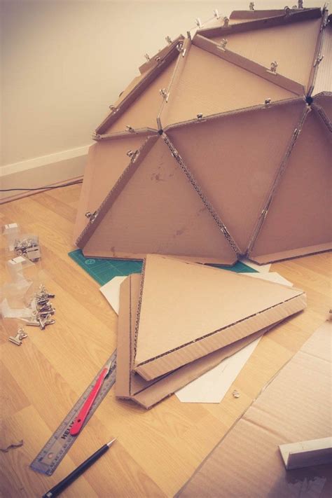 How To Build A Geodesic Dome Out Of Cardboard Artofit