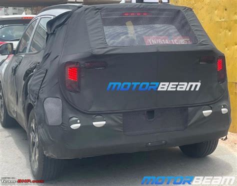 Kia Sonet Facelift Spotted Testing In India Team Bhp
