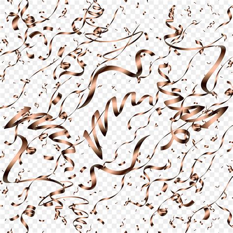 Shiny Tinsel Vector Hd Png Images Falling Flying Tinsel Decoration