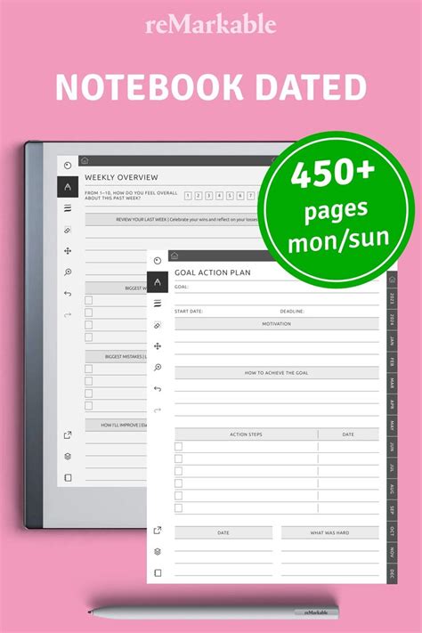 Remarkable Notebook Organize Plan And Inspire