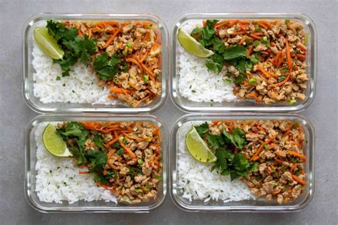 Teriyaki Ground Turkey Meal Prep Bowls