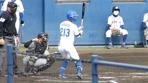 樋口正修（育成ドラ3ルーキー）の第一打席【2023年3月4日】 Youtube