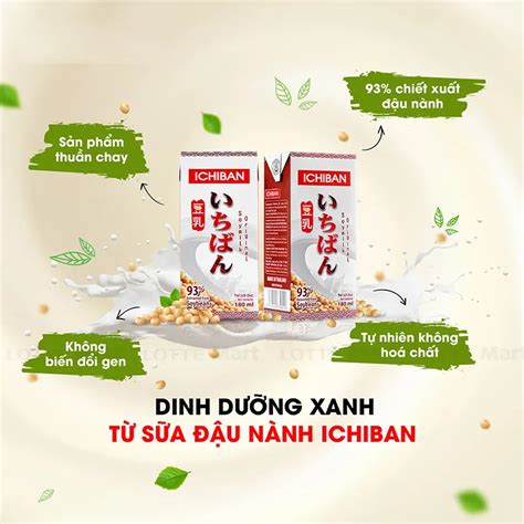 Sữa Đậu Nành Ichiban Nguyên Chất 93 Lốc 4 Hộp 180ml