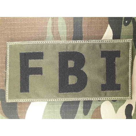 Patch Fbi Hrt Police Usa Od Camo 150x70mm Velcro