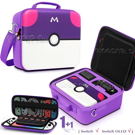 Nintendo Switch Oled Pokemon Cute Carrying Case Hard Cover Shell Storage Shoulder Bag For Ns