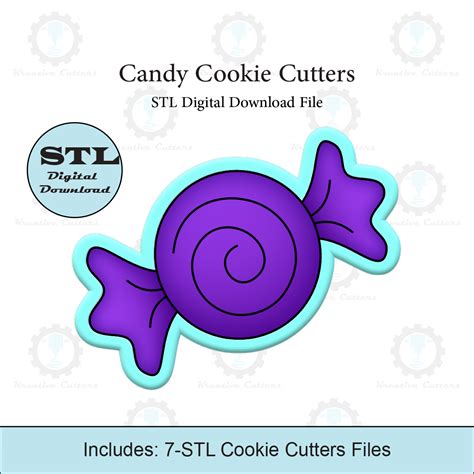 3d File Candy Cookie Cutter Stl File・3d Printable Design To Download・cults