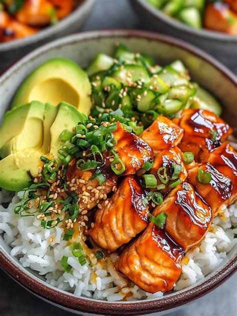 Irresistible Honey Glazed Salmon Rice Bowls For Delicious Flavor