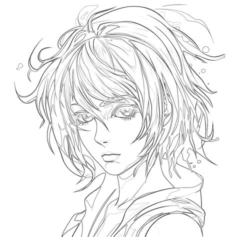Cute Anime Girl Coloring Pages Mimi Panda