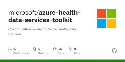 Github Microsoft Azure Health Data Services Toolkit Customization Model For Azure Health Data