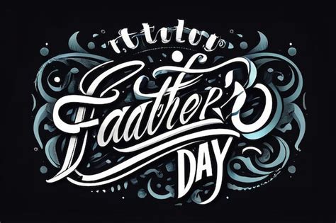 Feliz Día Del Padre Letrero Foto Premium