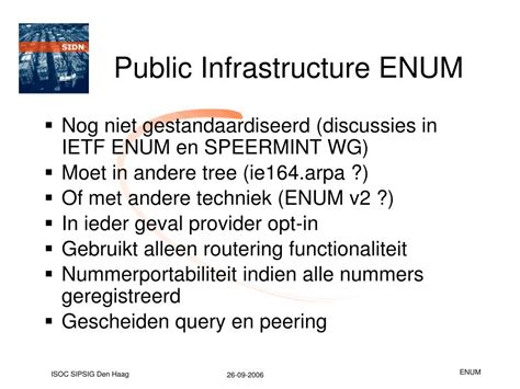 Ppt Enum Introductie En Status Isoc Sipsig 26 09 2006 Powerpoint Presentation Id 6322197