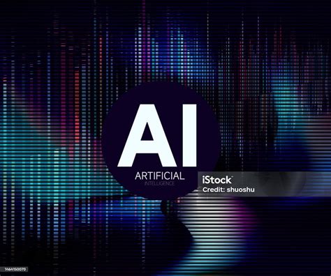 인공 지능 Ai 개념 기술 레이저 광 그라데이션 패턴 배경 가상현실에 대한 스톡 벡터 아트 및 기타 이미지 가상현실 개념 과학 Istock