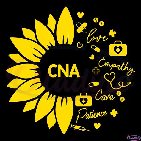 Sunflower Nurse Life Svg Digital Cna Life Svg Medical Tool Svg