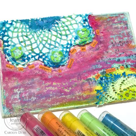 Gelatos And Texture Play Faber Castell Design Memory Craft
