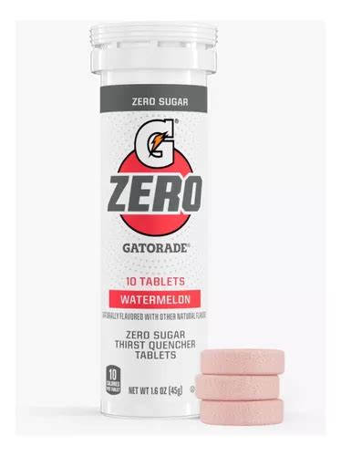 Gatorade G Zero Tablets Efervecente C 10 Watermelon Mercadolivre