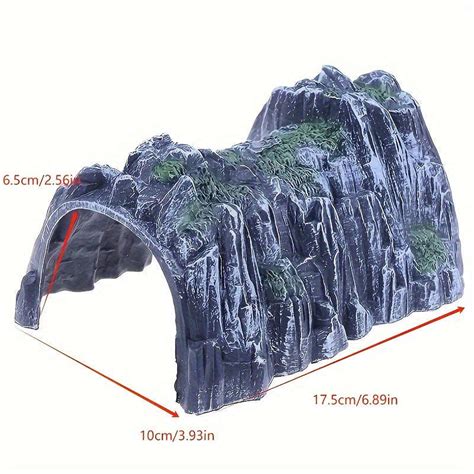 Train Sets Simulation Cave Scene Model Plastic Track Train Tunnel Was