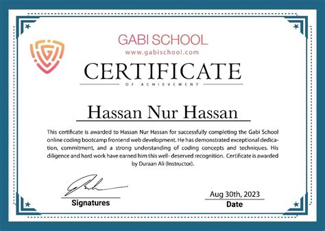All Praise Be To Allah Who Allow Me For Successfully Completing The Gabi School Online Coding