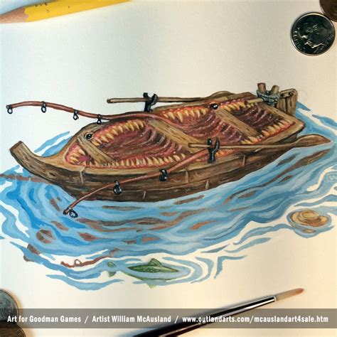Image 2011 Briny Mimic Rowboat Monster Original Goodman Games Color