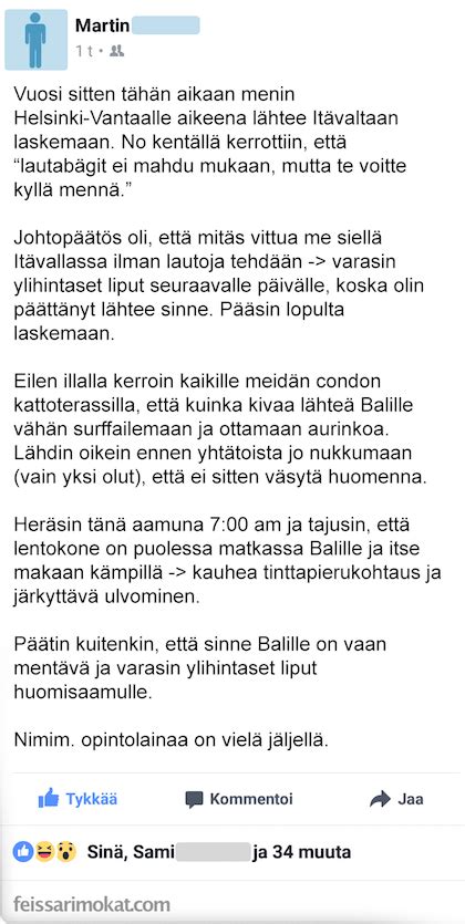 Feissarimokat Mutka Matkaan