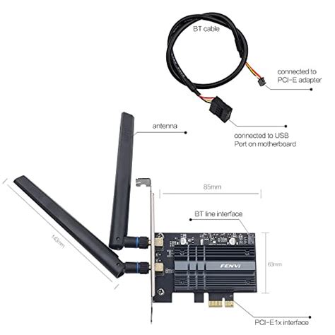 WiFi PCI E AX Desktop WiFi Card BT Dual Band AX Mbps AX NGW Ax Ghz Ghz