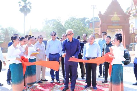 ពិធីសម្ពោធដាក់ឱ្យប្រើប្រាស់ជាផ្លូវការផ្លូវបេតុងអាមេ ២ខ្សែ