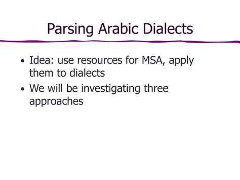 PPT Arabic Dialect Syntax And Tree Adjoining Grammar PowerPoint Presentation ID