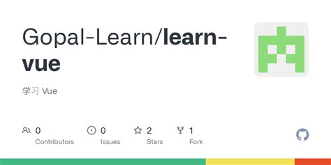 Github Gopal Learnlearn Vue 学习 Vue