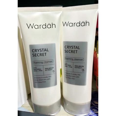 Jual Wardah Crystal Secret Foaming Cleanser 100ml Shopee Indonesia