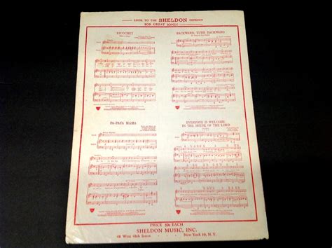 Dont Be Cruel Sheet Music Elvis Presley 1956 4571596851