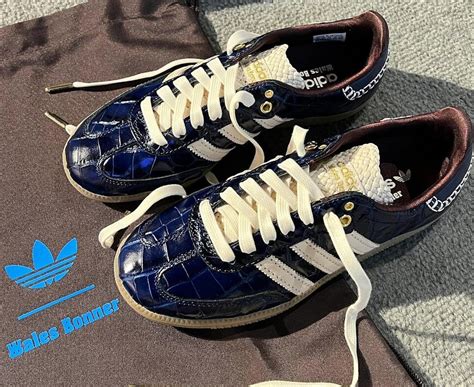 Adidas Samba X Wales Bonner Croc Navy Brown Où Les Trouver