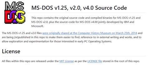 Microsoft Releases Ms Dos 400 Code Relive The Dos Era