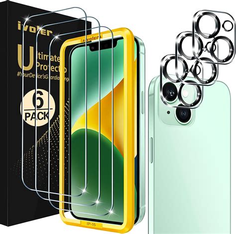 Ivoler [3 3 Pack Tempered Glass For Iphone 15 Screen Protector 6 1