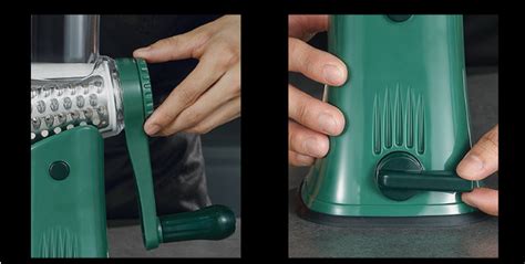 Badu Bg Мултифункционално ролково ренде за зеленчуци Ръчно въртящо се ренде Настъргване на