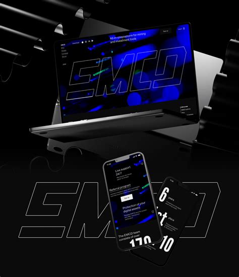 Emcd Bold Redesign For Crypto Mining Behance