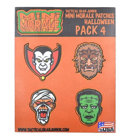 Mini Morale Halloween Patch Pack 4 F And F Steel