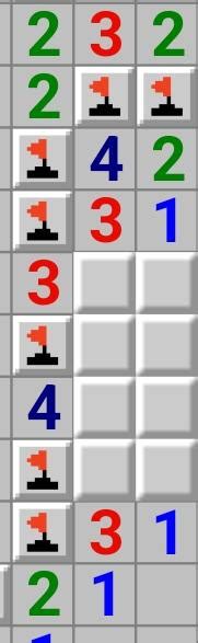how do i solve that r minesweeper