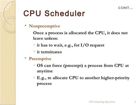 Cpu Scheduling Algorithms