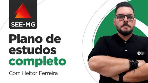 Concurso See Mg 2023 Plano De Estudos Completo Youtube