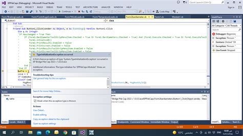 type initialization exception occurred microsoft qanda