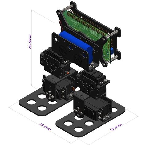 SunRobotics 4DOF 6DOF Biped Humanoid Robot Chassis DIY Kit Assembled