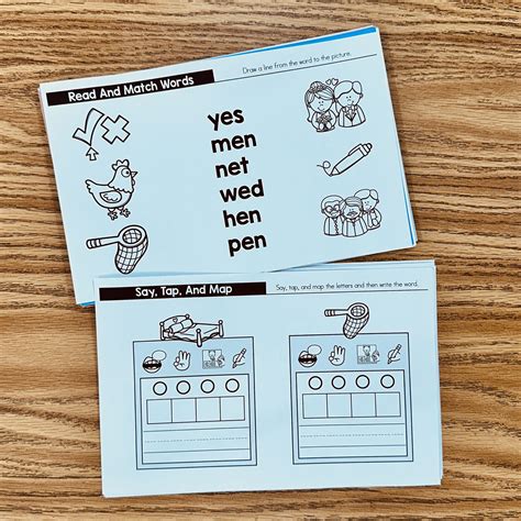 Cvc Short E Decoding Book Simply Kinder Printable Membership