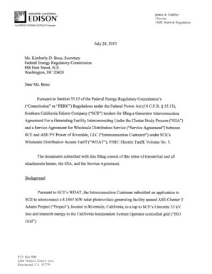 Fillable Online INTERCONNECTING UNDER THE CLUSTER STUDY PROCESS Fax Email Print PdfFiller