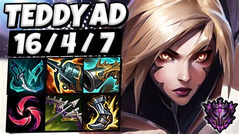 Teddy Kaisa Vs Jinx Adc Patch 124 Ranked Master Korea Youtube