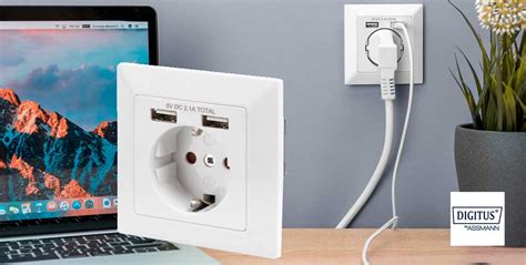 Enchufe Con Dos Puertos Usb De Digitus Latiendadelmayorista