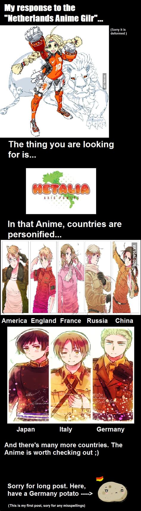 My Response To The Netherlands As An Anime Girl 9gag