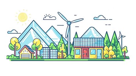 Premium Photo Renewable Energy Concept Eco Friendly House With Solar