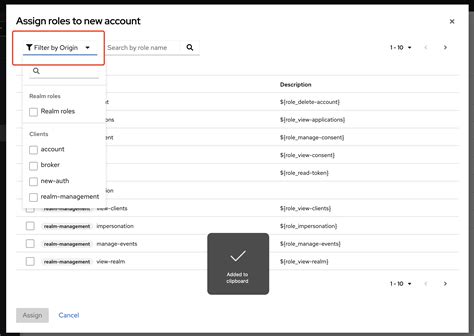 Ux Review Users Role Mappings Assign Role Modal The Modal