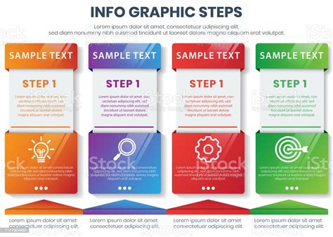 프로세스 차트 그래프의 추상 요소 단계 옵션 부품 또는 프로세스와 다이어그램 프리젠 테이션을위한 벡터 비즈니스 템플릿 인포